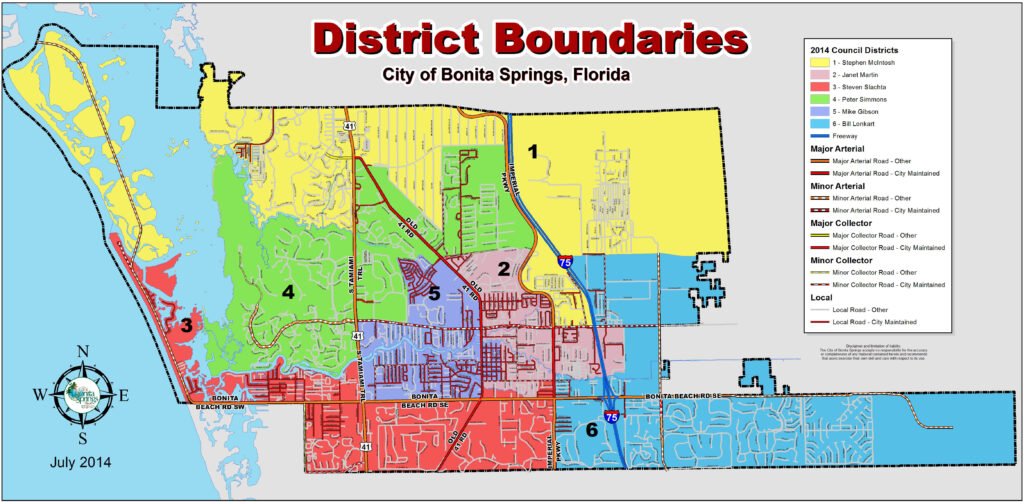 Florida map bonita springs