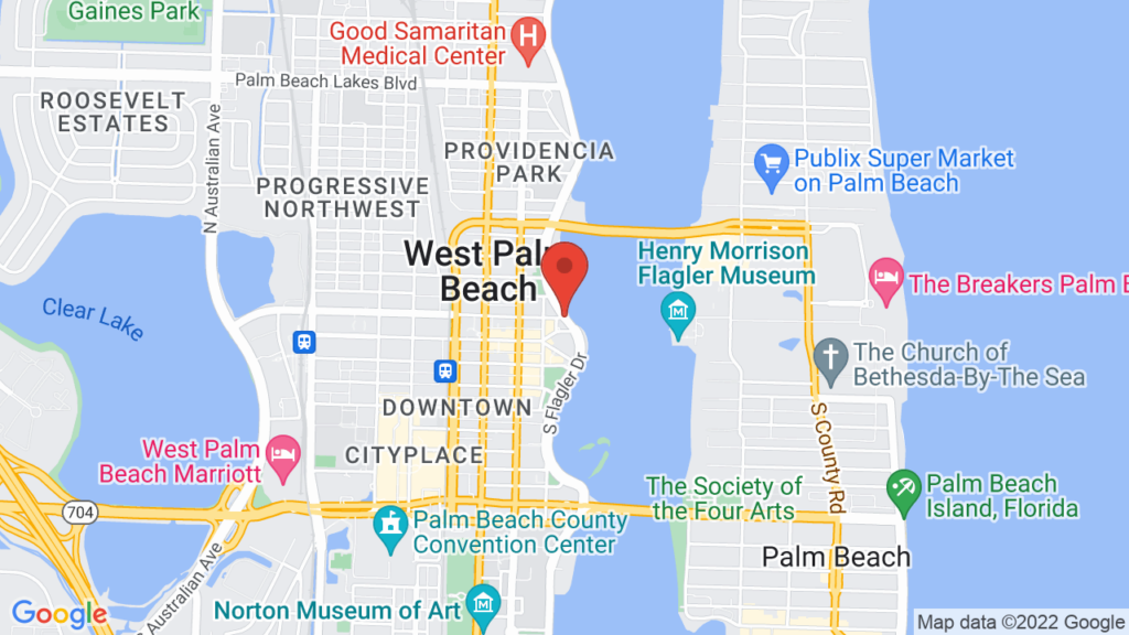 Downtown West Palm Beach Shows Tickets Map Directions | Beach Map
