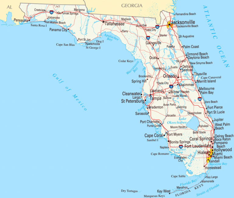 Map Of Beaches On The Gulf Side Of Florida Printable Maps | Beach Map