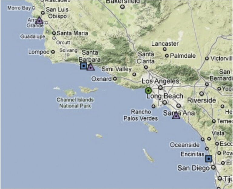 Map Of South California Beaches New Images Beach California Beaches ...