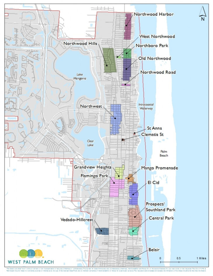 Map Of West Palm Beach Florida Showing City Limits Printable Maps | Beach Map