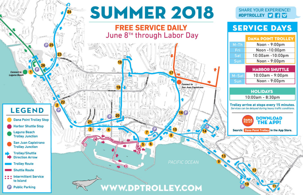 Summer 2018 Trolley Service | Beach Map