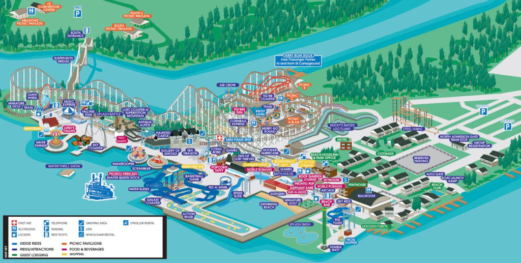 The Treehouse 116 Indiana Beach Vacation | Beach Map